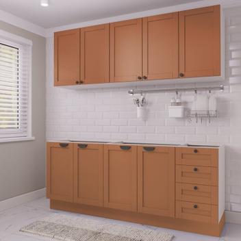 Cozinha Modulada 4 Peças 2 Aéreos 2 Balcões Arizona Cabecasa ...