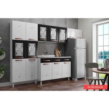 Cozinha Modulada Telasul Mirage New Aço 4 Peças (2Aéreo+1Balcão ...