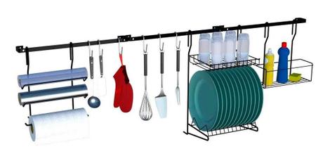 Cozinha Suspensa Organizadora Nº 4 Elegance- Dicarlo - Kit Organizador ...