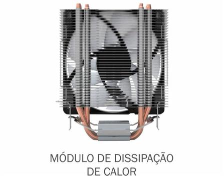 CPU Cooler AC04 K-mex AMD-Intel LGA1700 Led Multicolor PWM - Peças para ...