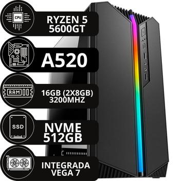 Cpu Desk Pc Gamer Ryzen 5 5600gt Vega 7 Nvme 512gb 16gb Ddr4 3200Mhz ...