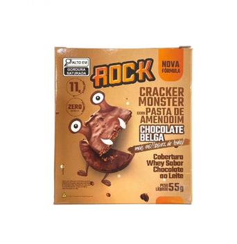 Cracker Monster (55g) - Sabor: Chocolate Belga. - Rock - Biscoito ...
