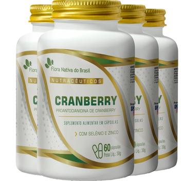 Cranberry 500mg 4 X 60 Capsulas - Flora Nativa - FLORA NATIVA DO BRASIL ...