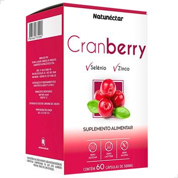 Cranberry Suplemento Fruta Natural Concentrado 500mg Extrato Seco Zinco ...