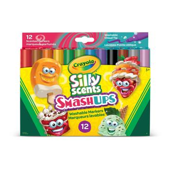 Crayola Canetinhas Laváveis Perfumadas SmashUps 12 cores - Caneta ...