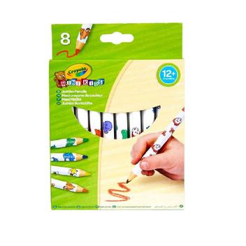 Crayola Lápis Jumbo decorado com 8 Cores - Lápis de Cor - Magazine Luiza