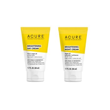 Cream Duo Pack ACURE Brightening Dia e Noite 100% Vegano - Antirrugas ...