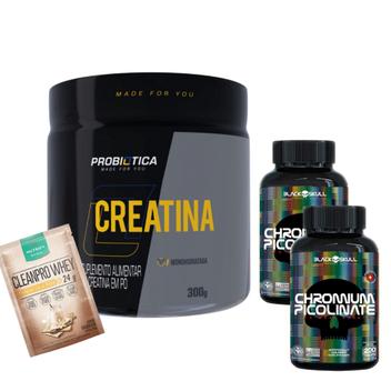 Creatina 300g - Monohidratada - Probiótica + 2x Chromium Picolinate ...