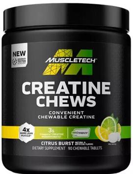 Creatina Chews Creapure 90 Tablets Muscletech Sabor Citrus - Creatina ...