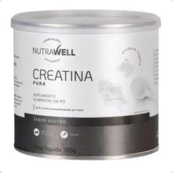 Creatina Pura 100% Monohidratada 180g Nutrawell - Creatina - Magazine Luiza