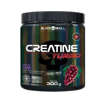 Creatina Turbo UVA Pote 300g - Black Skull - Creatina - Magazine Luiza