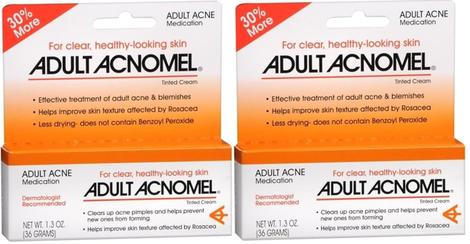 Creme Acnomel para adultos tingido 38 ml (pacote com 2) - Adult Acnomel ...