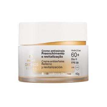 Creme Antissinais Natura Chronos 60+ Dia FPS30 Preenchimento e ...