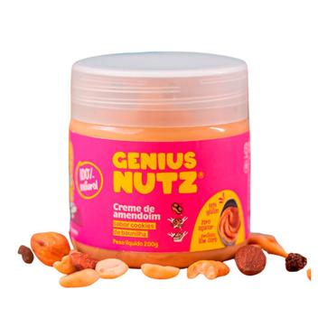 Creme De Amendoim Natural Sabor Cookies De Baunilha 200g - Genius Nutz ...
