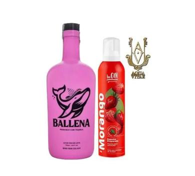 Creme de morango com tequila licor ballena + espuma de morango begin - Licor - Magazine Luiza