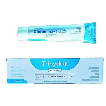 Creme Dental Antisséptico TRIHYDRAL com Cloramina-T - Creme e Gel ...