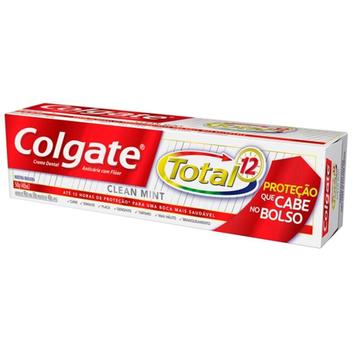 Creme Dental Colgate Total Clean Mint 24 horas, Anticárie com Flúor 50g ...