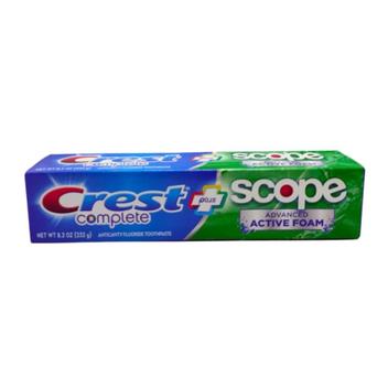 Creme Dental Importado Crest Complete Scope Active Foam 232g - Creme e ...