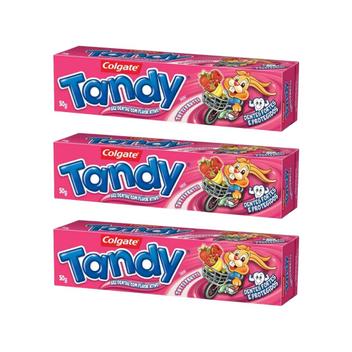 Creme Dental Tandy 50g Tutti Frutti - Kit C/ 3un - Creme e Gel Dental ...