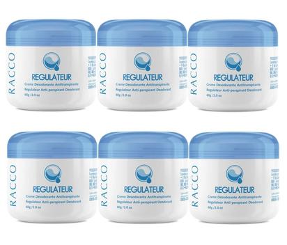 Creme Desodorante Regulateur Em Pote Racco 60g - Kit 6 unidades ...