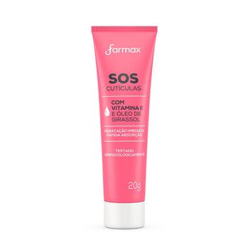 Creme Hidratante Farmax SOS Cutículas 20g - Amolecedor de Cutícula ...