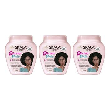 Creme Skala 1Kg Divino Potão Transição Capilar-Kit C/3Un - Máscara ...