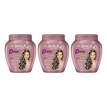 Creme Skala 1Kg Dona Skala-Kit C/3Un - Kit de Tratamento para Cabelos ...