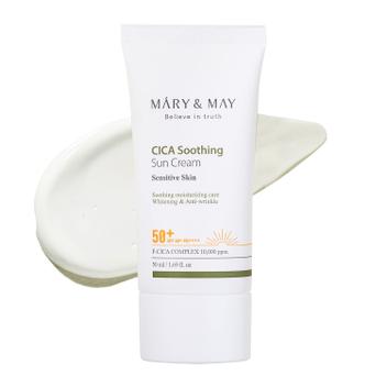 Creme solar Mary&May Vegan Cica Soothing SPF50+ PA++++ 50mL - Protetor ...