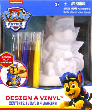 Crie um conjunto de vinil Tara Toys Paw Patrol com 4 marcadores de cor ...