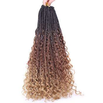 Crochet Hair Beverlee Boho Box Braids - 24 Polegadas, 8 Pacotes - Mega ...