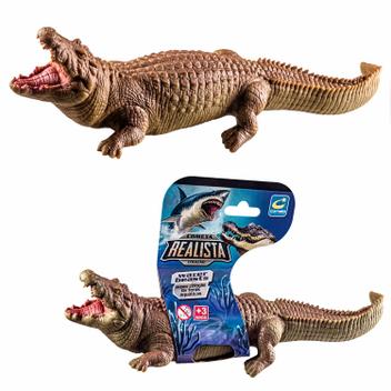 Crocodilo Boneco Jacaré Animal De Brinquedo Em Vinil Realista Infantil ...