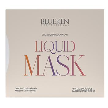 Cronograma Liquido - Liquid Mask 3 x60 ml - Blueken - Máscara Capilar ...