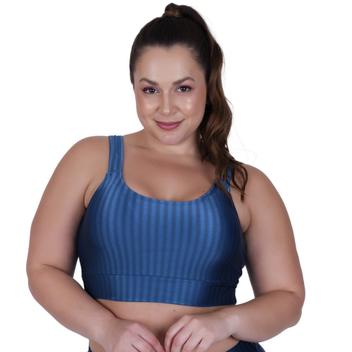 Cropped Plus Size de Academia Fitness 3D Top Alça Sustentação - TOP ...