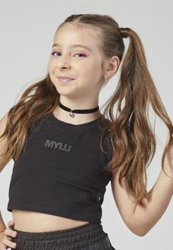 Cropped Preto Mylu Preto - Calça Infantil - Magazine Luiza
