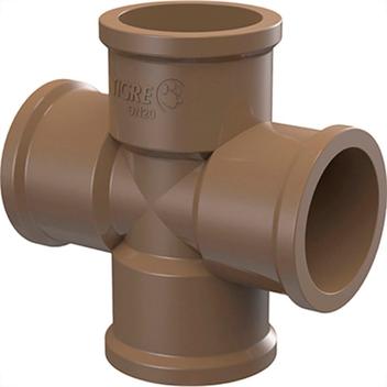 Cruzeta Tigre PVC Liso Liso 3/4 - Conexão Hidráulica Cruzeta - Magazine ...