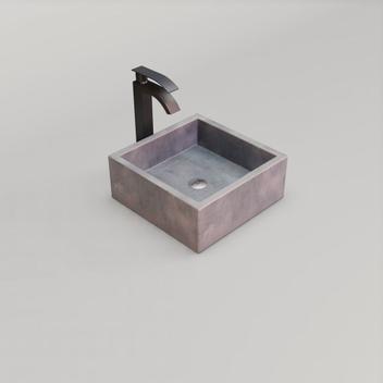 Cuba Carlota Concreto sem Mesa com Válvula Aparente - 30x30cm - Venturi ...