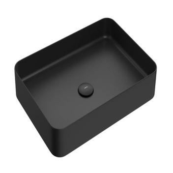 Cuba De Apoio Retangular 50Cm Black Matte Inox LI.13050.BL.MT.VAL ...