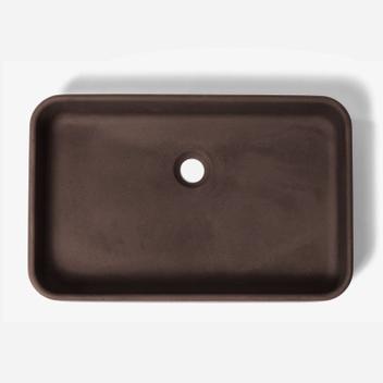 Cuba de Banheiro Concreto Apoio Retangular 55cm Allure Expresso Bela ...