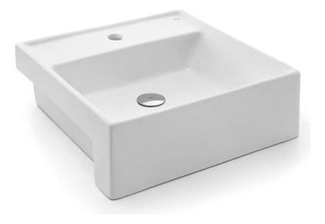 Cuba De Semi Encaixe Docol 41x41 Branca Quadrada Esmaltado - Cuba de ...