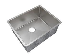 Cuba Handmade 1.0 Escovada 500x400x230mm Lr-50 - Mekal - Pia e Cuba de ...