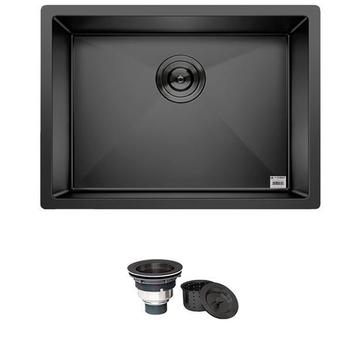 Cuba Preta Quadrada Inox Cozinha Pia Embutir Sobrepor - E-Cubas - Cuba ...