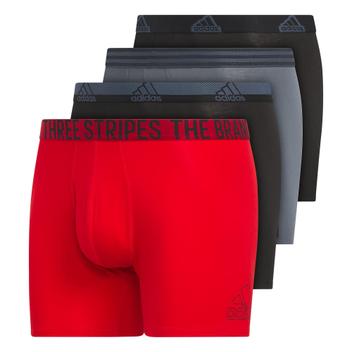 Cueca boxer Adidas Stretch Cotton para homens, pacote com 4 - Cueca ...