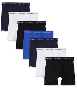 Cueca Boxer Calvin Klein - Pacote com 7 Unidades de Algodão Elástico ...