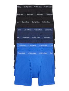 Cueca Boxer Calvin Klein - Pacote com 7 Unidades de Algodão Elástico ...