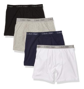 Cueca Boxer Masculina Calvin Klein - Pacote com 4 Unidades (Black Iris ...