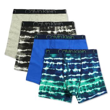 Cueca boxer masculina Calvin Klein, pacote com 4 unidades, tamanho M ...