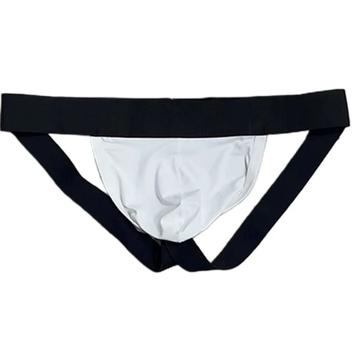 Cueca jockstrap sexy suporte atletico com faixa aberta Branca - Almah ...