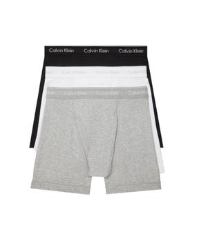 Cuecas boxer Calvin Klein Classics de algodão para homens, pacote com 3 ...