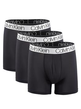 Cuecas boxer de microfibra Calvin Klein para homens, pacote com 3 ...