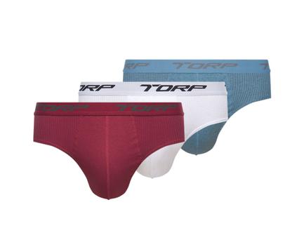 Cuecas Torp Slip Algodão - Kit Com 3 Unidades - Cueca - Magazine Luiza
